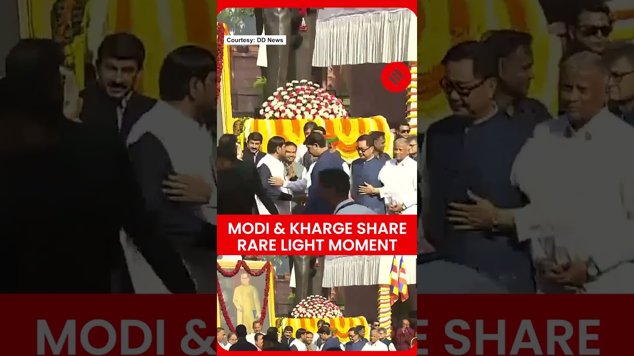 Watch | Heartwarming Moment Between Modi & Kharge Goes Viral