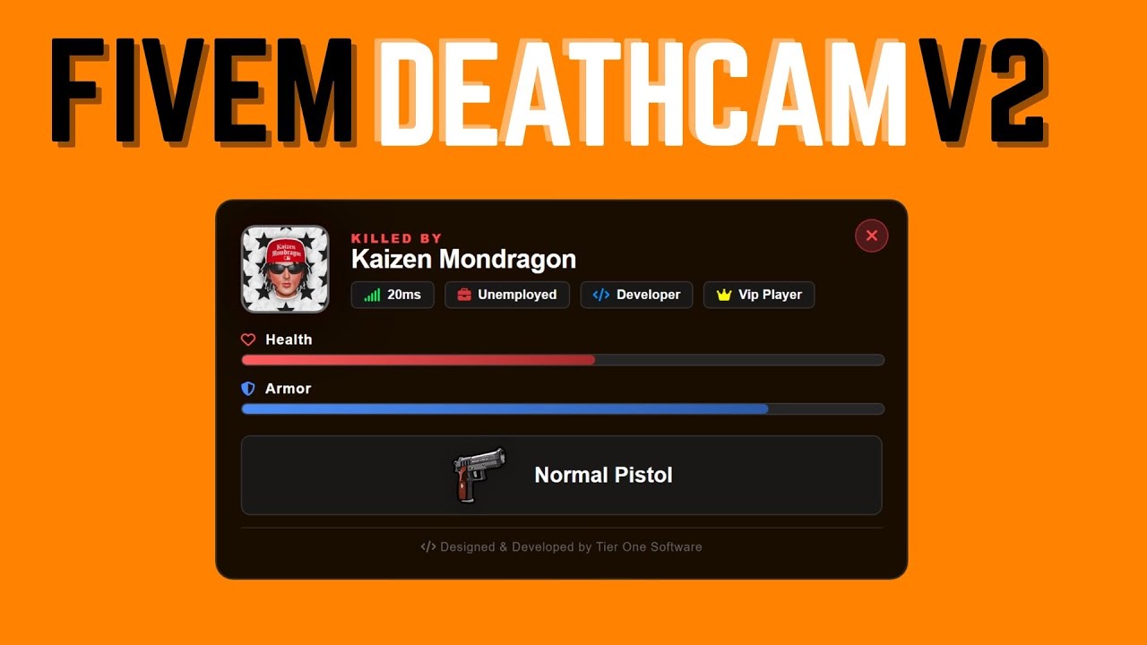 DEATHCAM V2 | FIVEM SCRIPT | TIER ONE SOFTWARE