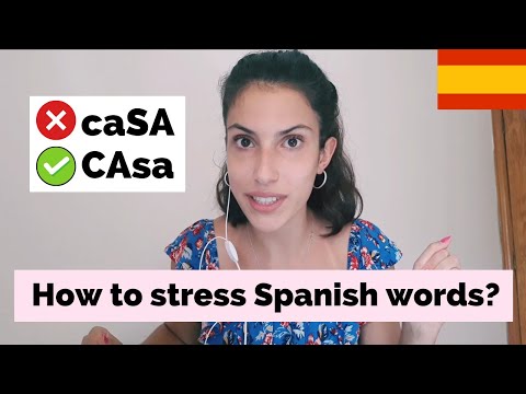 HOW TO STRESS SPANISH WORDS? 3 RULES ☀️ spanish accents, cómo acentuar las palabras en español.
