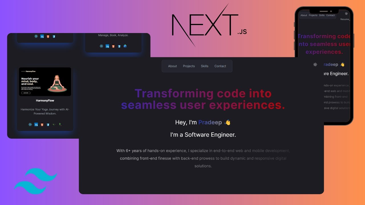 NextJs Tutorial - Build and Deploy a Portfolio Website with Next.js 14, Typescript, Tailwind CSS