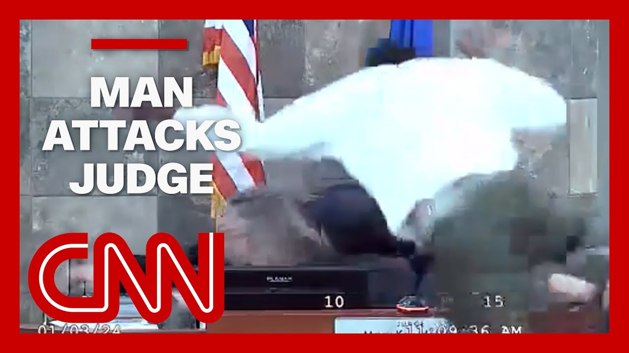 Man jumps bench and attacks judge in court