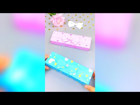 The stationery box is made of A4 paper, very practical #handmade #stationerybox #DIYDIY