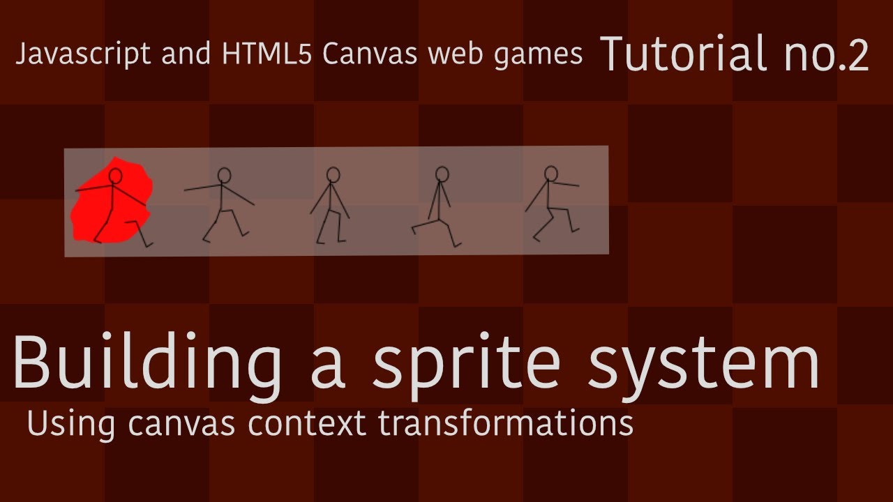 How to create a sprite system for web games | Javascript and HTML5 Canvas Tutorial 2