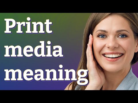 Print media | meaning of Print media
