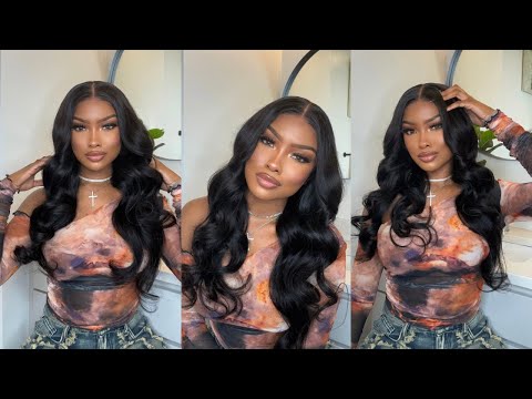 PRE-EVERYTHING *BEST* Beginner Wig! Glueless Wig + Ear Tab Tape | Install Under 10 Min Ft UNice Hair