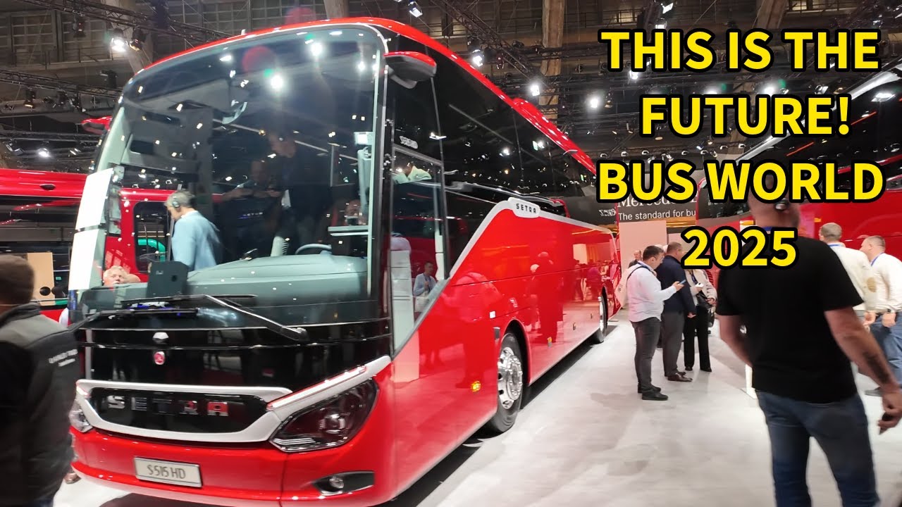 I flew to Europe to see the worlds largest gathering of buses! | BUSWORLD 2025