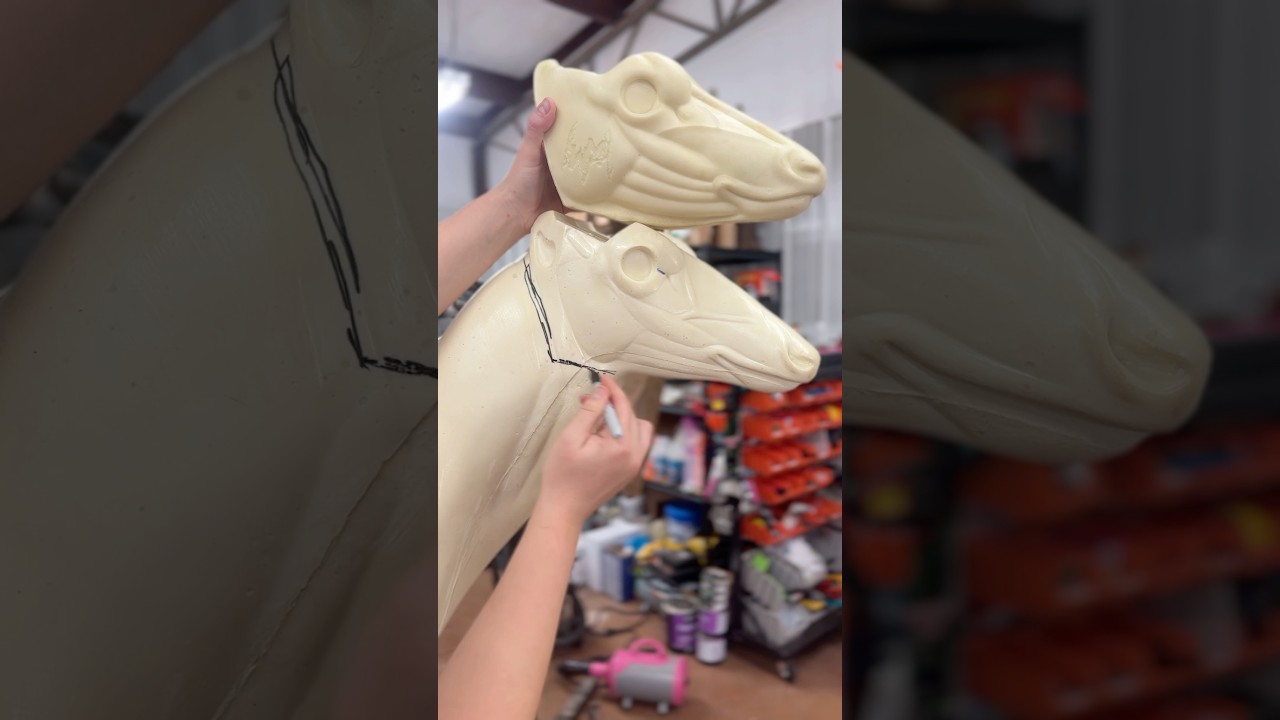 Swapping out the head on this deer manikin! 🦌 #taxidermy #deermount #whitetail #wildlifeart #deer