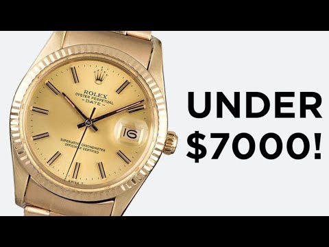 THE CHEAPEST SOLID GOLD ROLEX!: Rolex Oyster Perpetual Date 15037