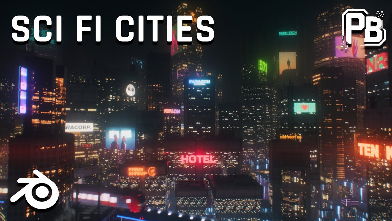 Make a Sci-Fi City in Blender - Quick and Easy!