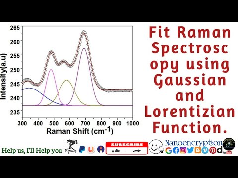 How to Fit Gaussian Function in Raman Spectra data and Indexing using Origin Software
