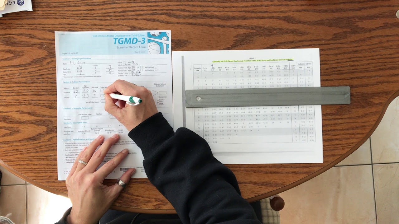 TGMD 3 Scoring