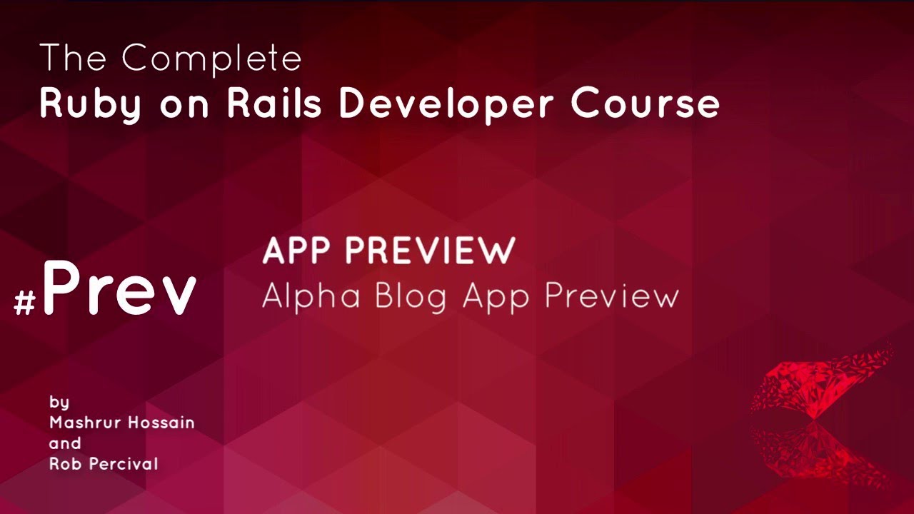 8 Preview of Alpha Blog App | Ruby on Rails Full Course | for Beginners #ruby #rails #coding #web