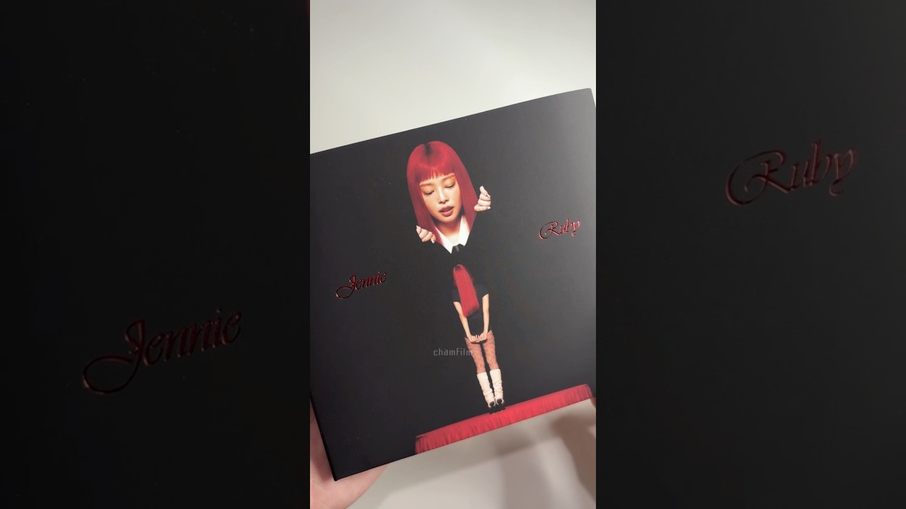 JENNIE - Ruby CD digipack ver unboxing