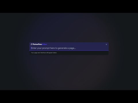FlutterFlow AI Gen