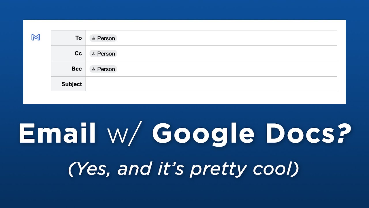 Draft & Collaborate on an email using Google Docs (and Gmail)