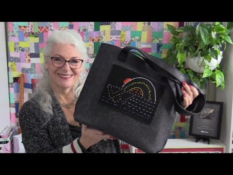 Personalize a Wool Tote Bag