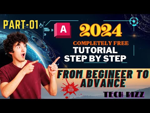 AutoCAD 2024 Tutorial from basic to advance PART-1 #autocad #architecture #electrical #mechanical