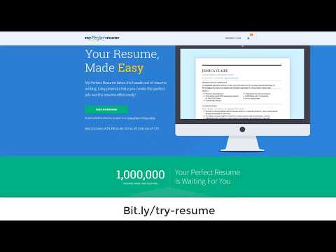 My Perfect Resume – How to create the Perfect Resume with HQ Templates!