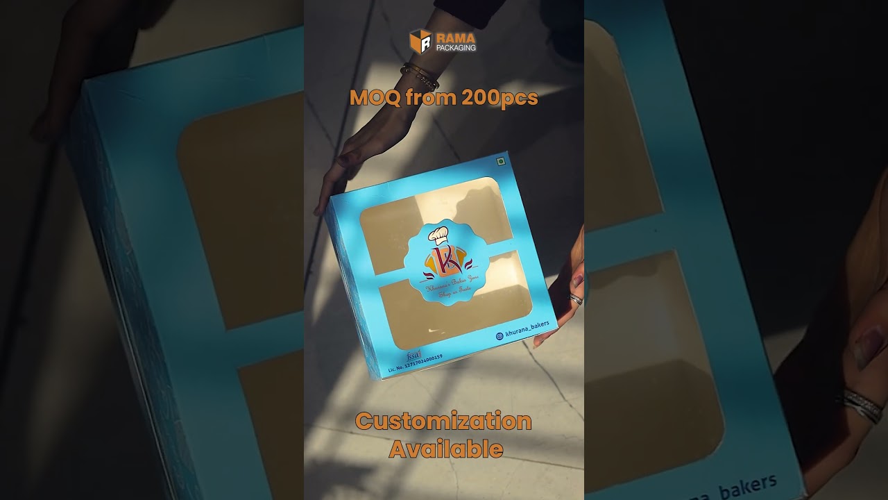 Beautifully branded cake boxes designed to reflect your business identity and protect your creations