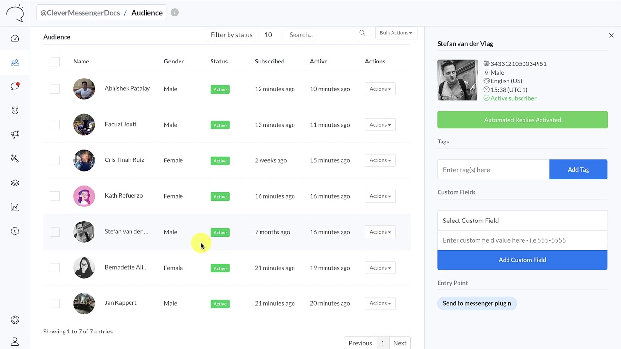 Clever Messenger Training - Audience Overview
