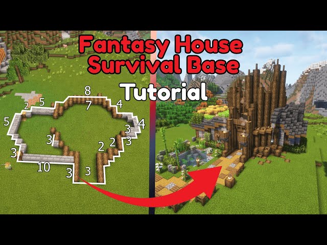 Minecraft Fantasy Log House | Survival Ready - Compact & Functional ...