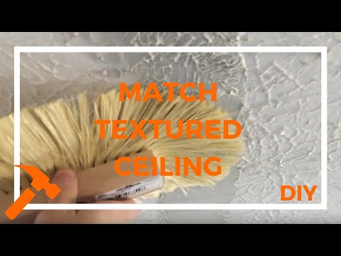 How To Blend New Textured Drywall Ceiling With Old // Garage Ceiling Repair