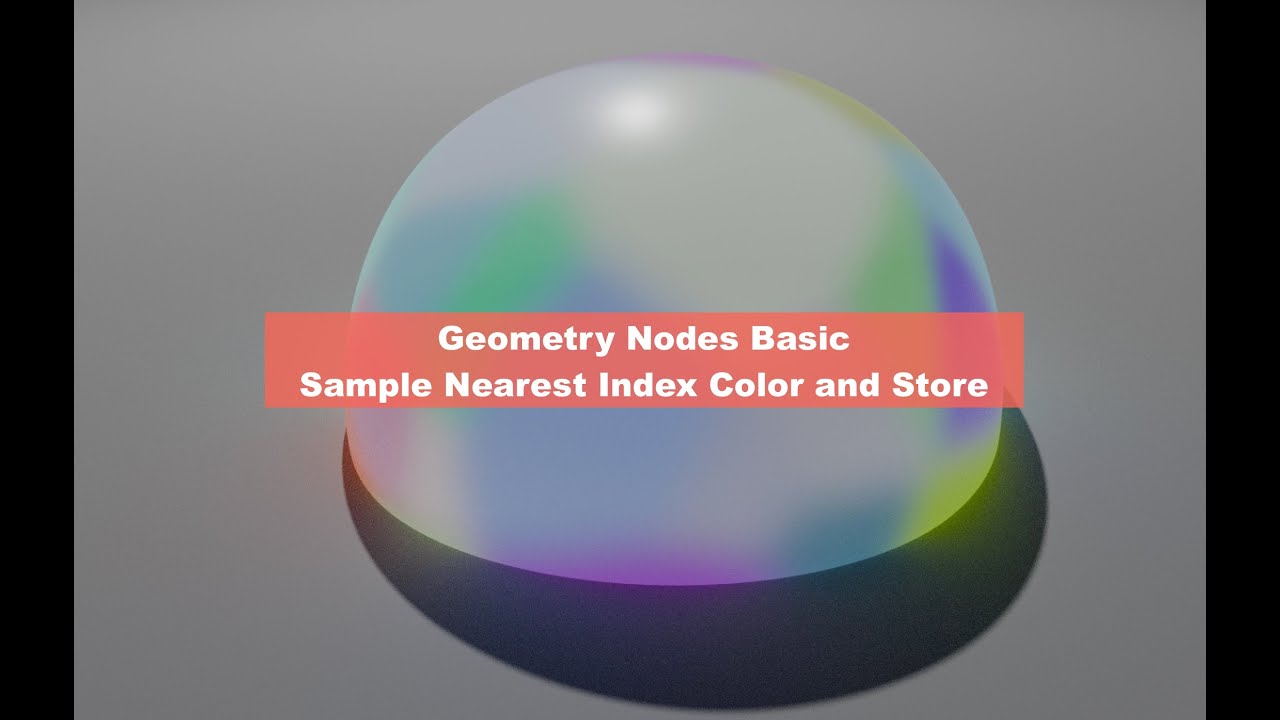 LIVENODING Sample Nearest Index Color And Store with Geometry Nodes