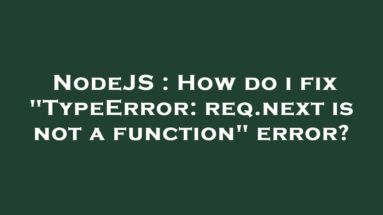 NodeJS : How do i fix 