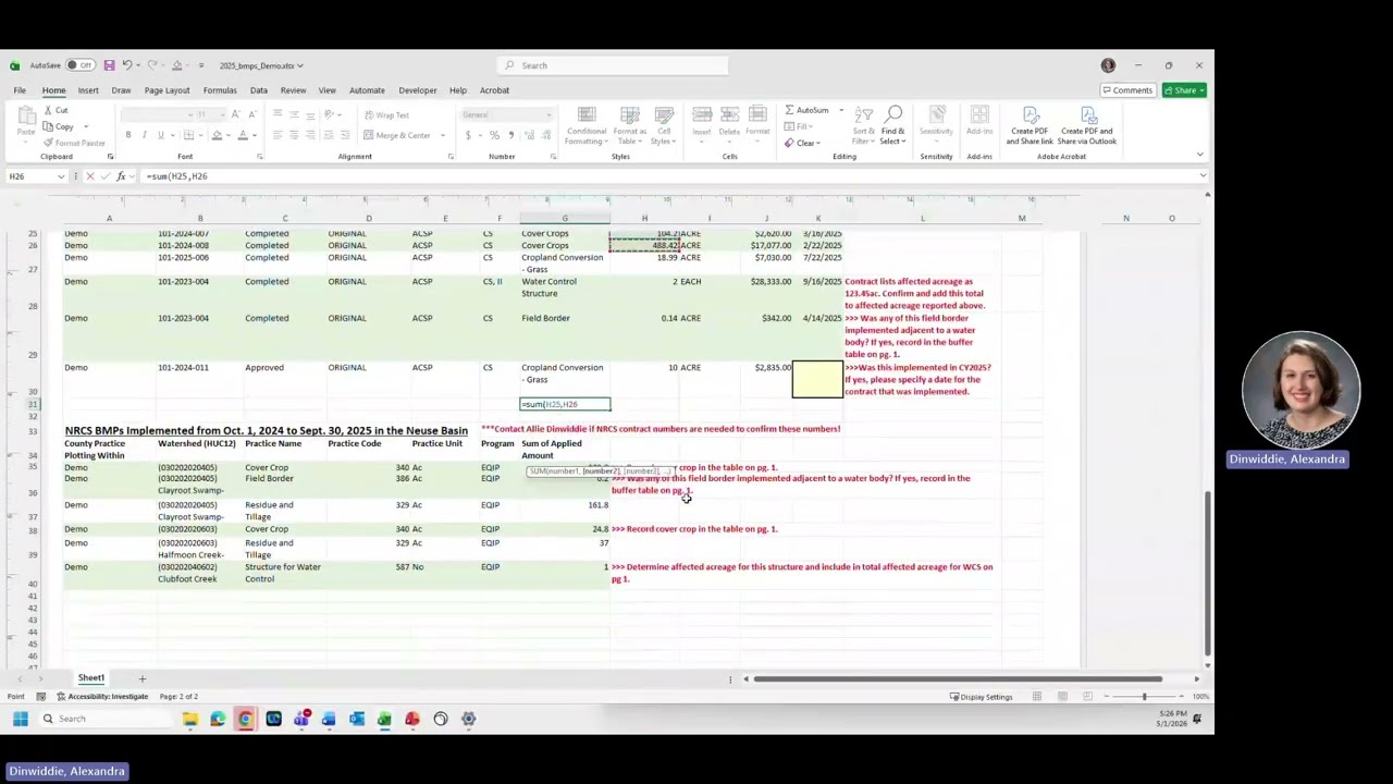 CY25 BMP Data Report Tutorial