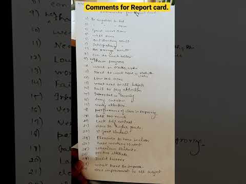 comments for Report card.#ytshorts ,#shortsfeed ,#youtubevideoshorts.,#shortsvideo