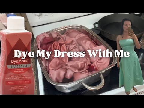 Dying my dress with Rit's synthetic dye: review