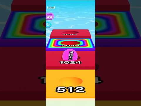 2048 | 2048 | Ball Run 2048 Level1000 Crossed (Ball Run 2048 Max Level) #cutiepie22yt #devagamezone