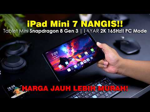 Lupakan iPad Mini 7!! TABLET Mini Spek MONSTER, Snapdragon 8 Gen3 & Layar 2K 165Hz! Legion Y700 2025
