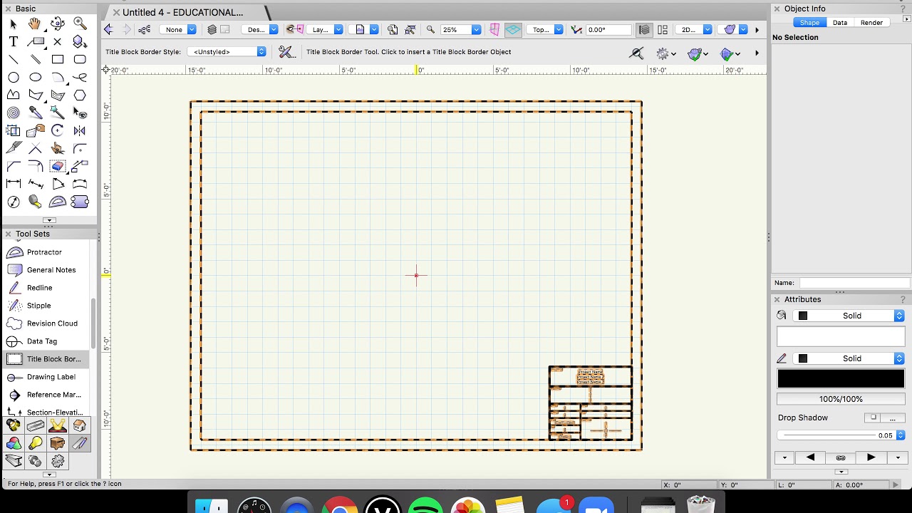 Vectorworks 2019 Document Set Up