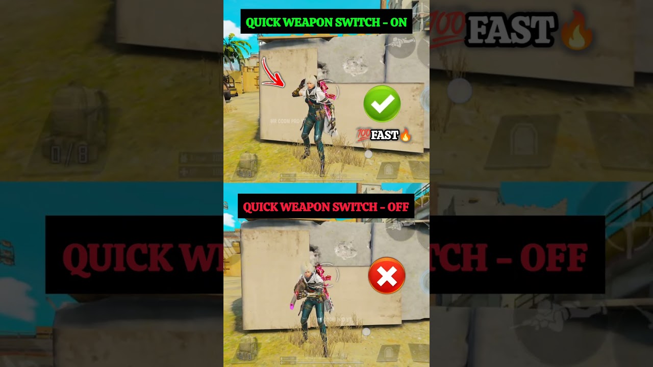 ✅ Try This Quick Weapon Switch settings Tricks in CODM BR🔥 Codmobile Tips and Tricks #shorts #codmbr