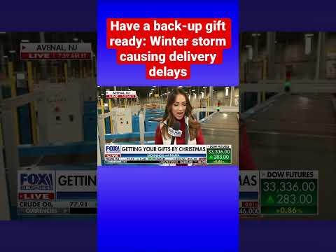 Massive winter storms causing holiday delivery delays #shorts