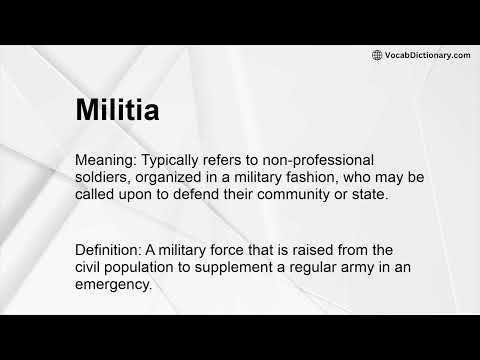 Militia Meaning