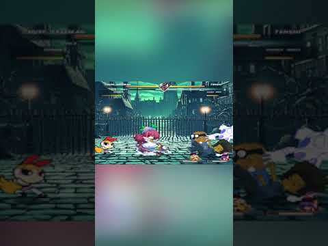 Huey Freeman & Blossom VS Tenshi Hinanawi & Danger Mouse | Mugen | High Level Insane Epic Fight