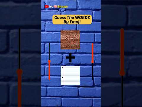 Guess The WORDS By Emoji Challenge || #shorts #quiz