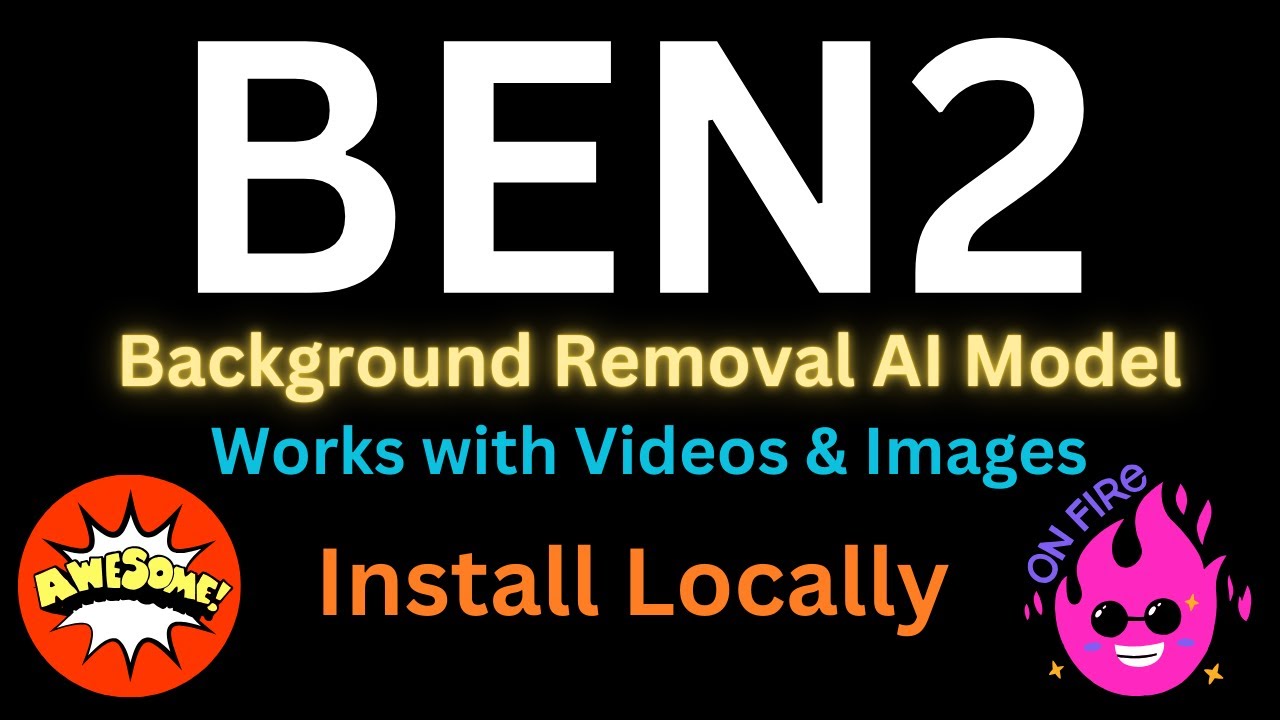 Background Removal AI Models for Videos and Images - BEN2 - Install Locally