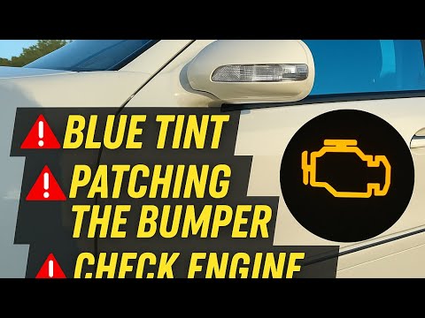 Project E350 Ep. 3 | Blue Tint Test, Bumper Patch, Check Engine Light Reset & More!