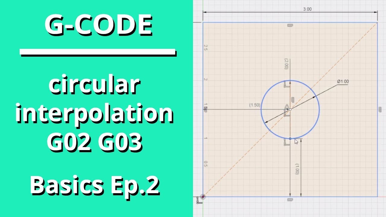 G-Code Basics, Ep. 2 - Circular Interpolation G02 G03