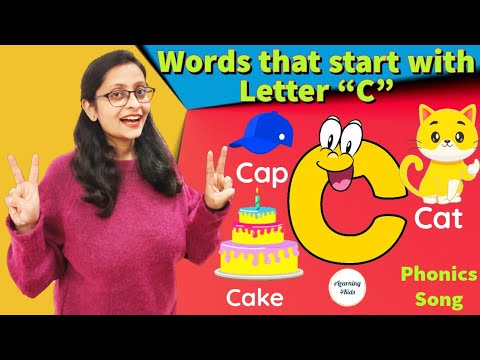 Words that start with " C" | Phonics Letter -C Song | Phonics Song For Toddlers | Initial Sounds |