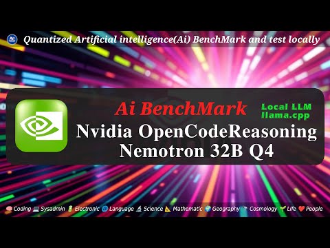 Nvidia OpenCodeReasoning Nemotron 32B Q4 Benchmark (AI Comparison)