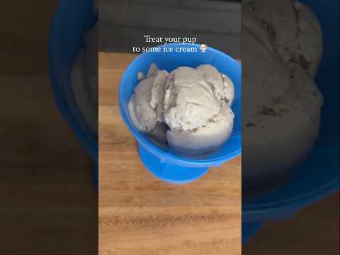 Easy homemade dog ice cream recipe to make your pup’s summer unforgettable. #dogtreats #petparent
