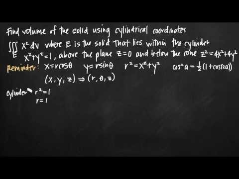 Volume in cylindrical coordinates (KristaKingMath)