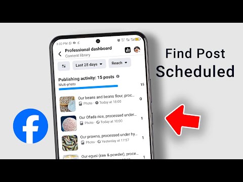 How to Find Scheduled Posts on Your Facebook Page