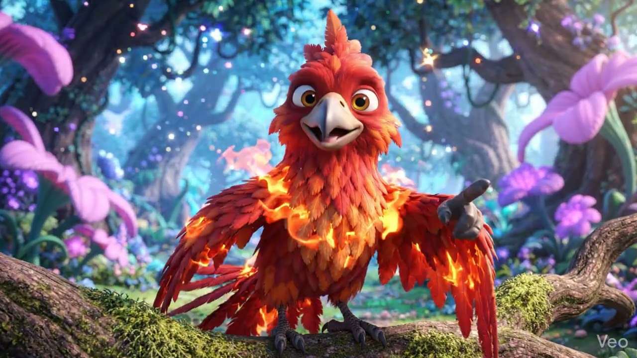 The Silly Phoenix: A Fiery Fun Adventure! 🐦🔥Funny Phoenix Video For Kids