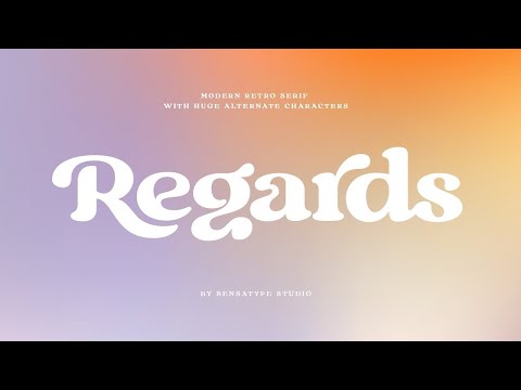 Regards Modern Retro Serif Font Free Download