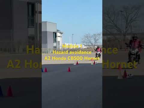 A2 motorcycle Module 1 hazard avoidance exercise